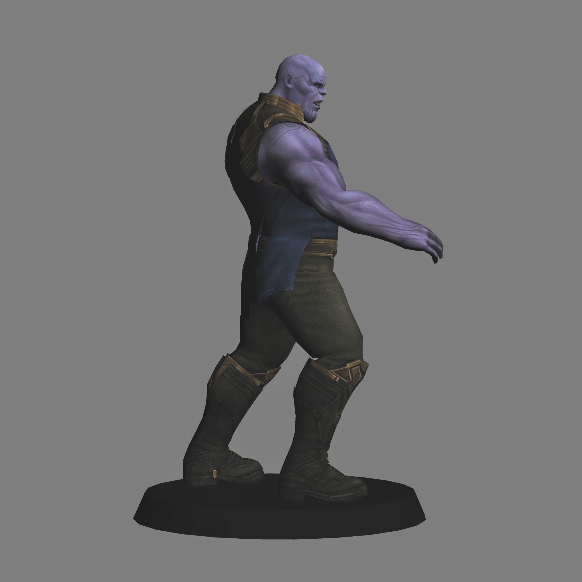 Thanos Avengers Infinity War LOW POLY 3D print model 3D model 3D ...