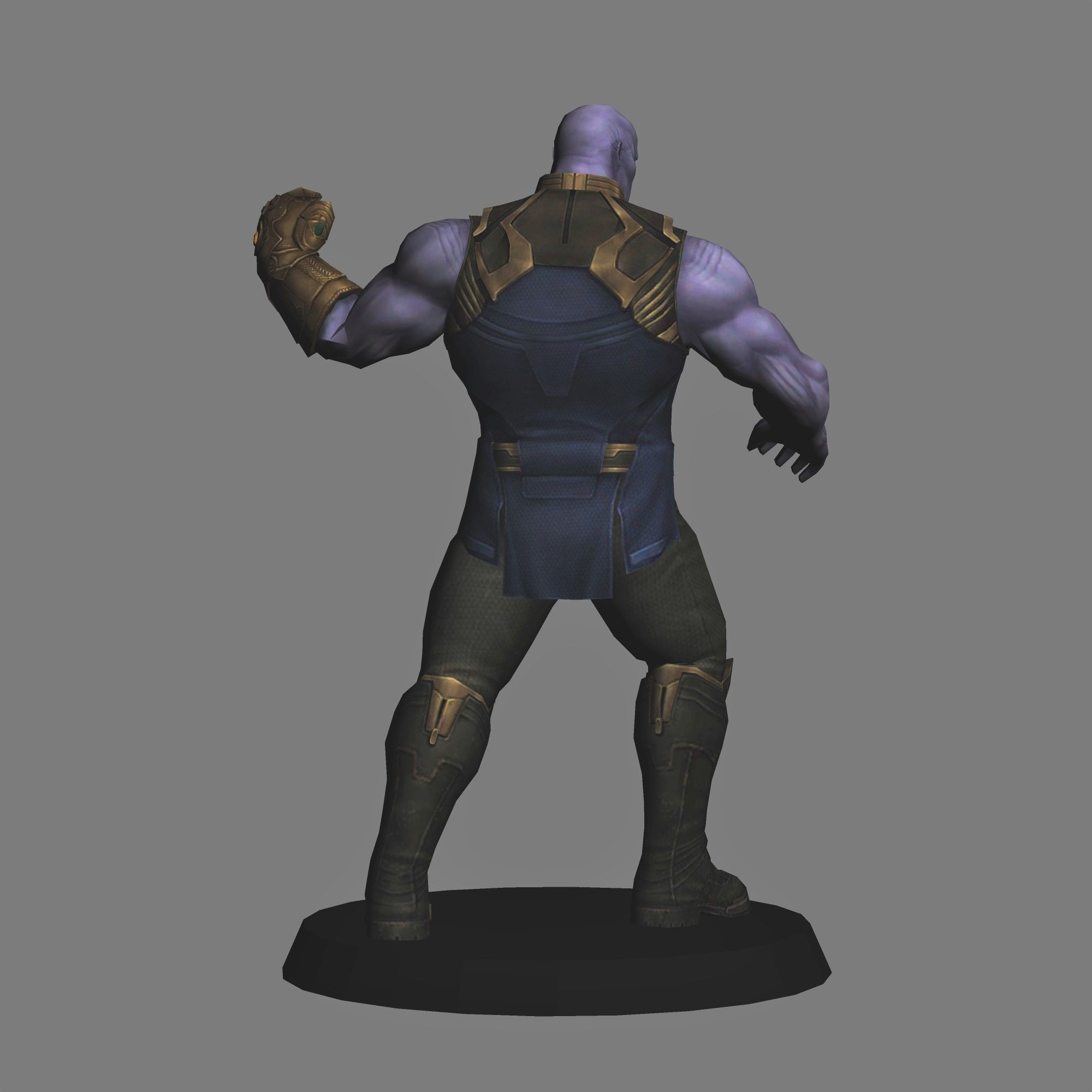 Thanos Avengers Infinity War LOW POLY 3D print model 3D model 3D ...