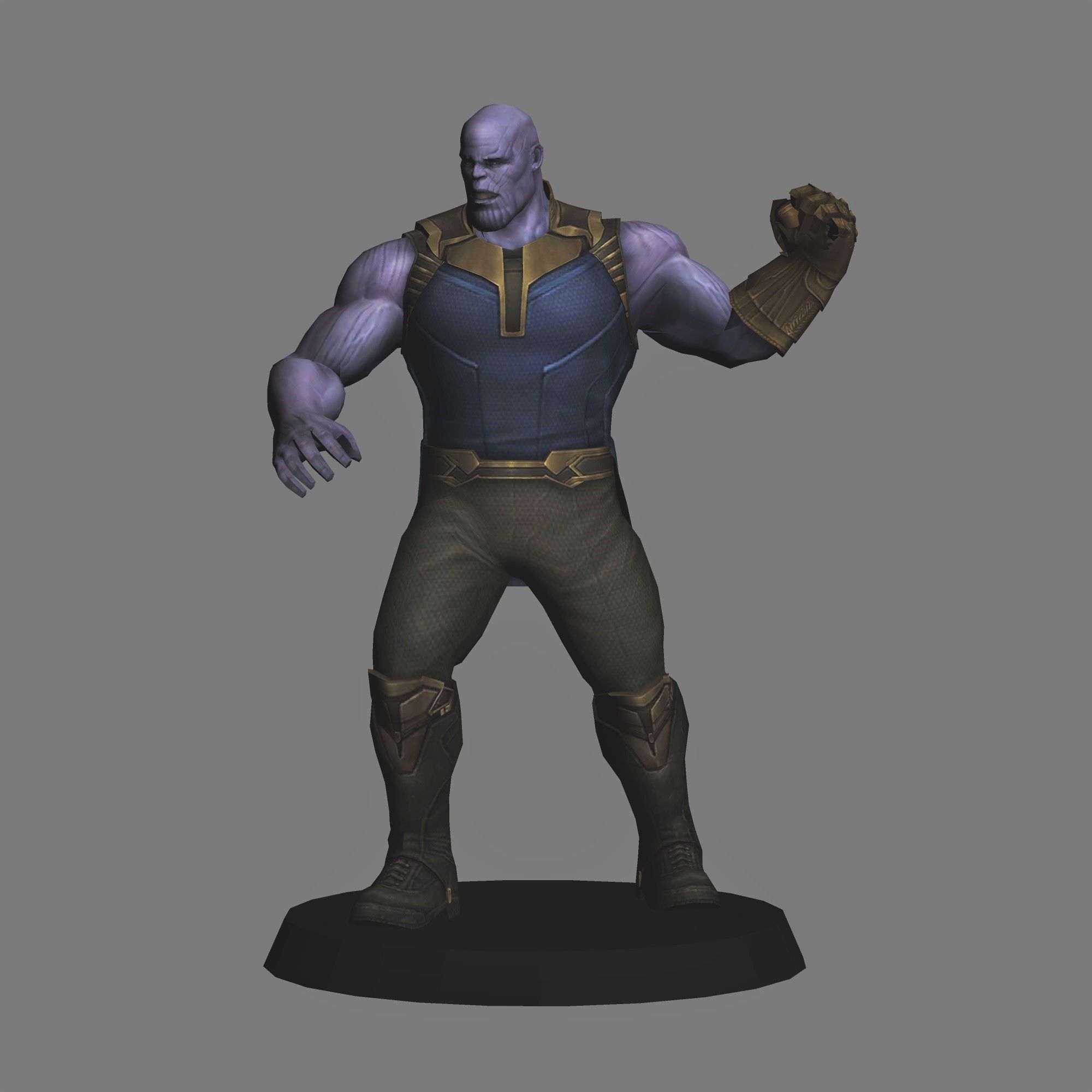 Thanos Avengers Infinity War LOW POLY 3D print model 3D model 3D ...