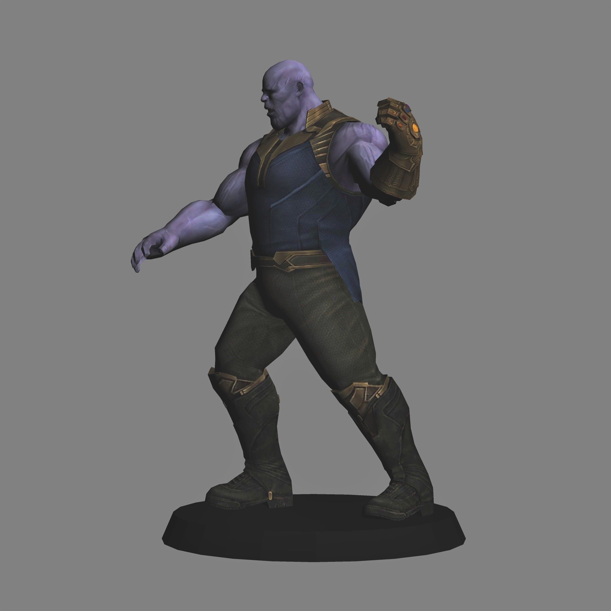 Thanos Avengers Infinity War LOW POLY 3D print model 3D model 3D ...