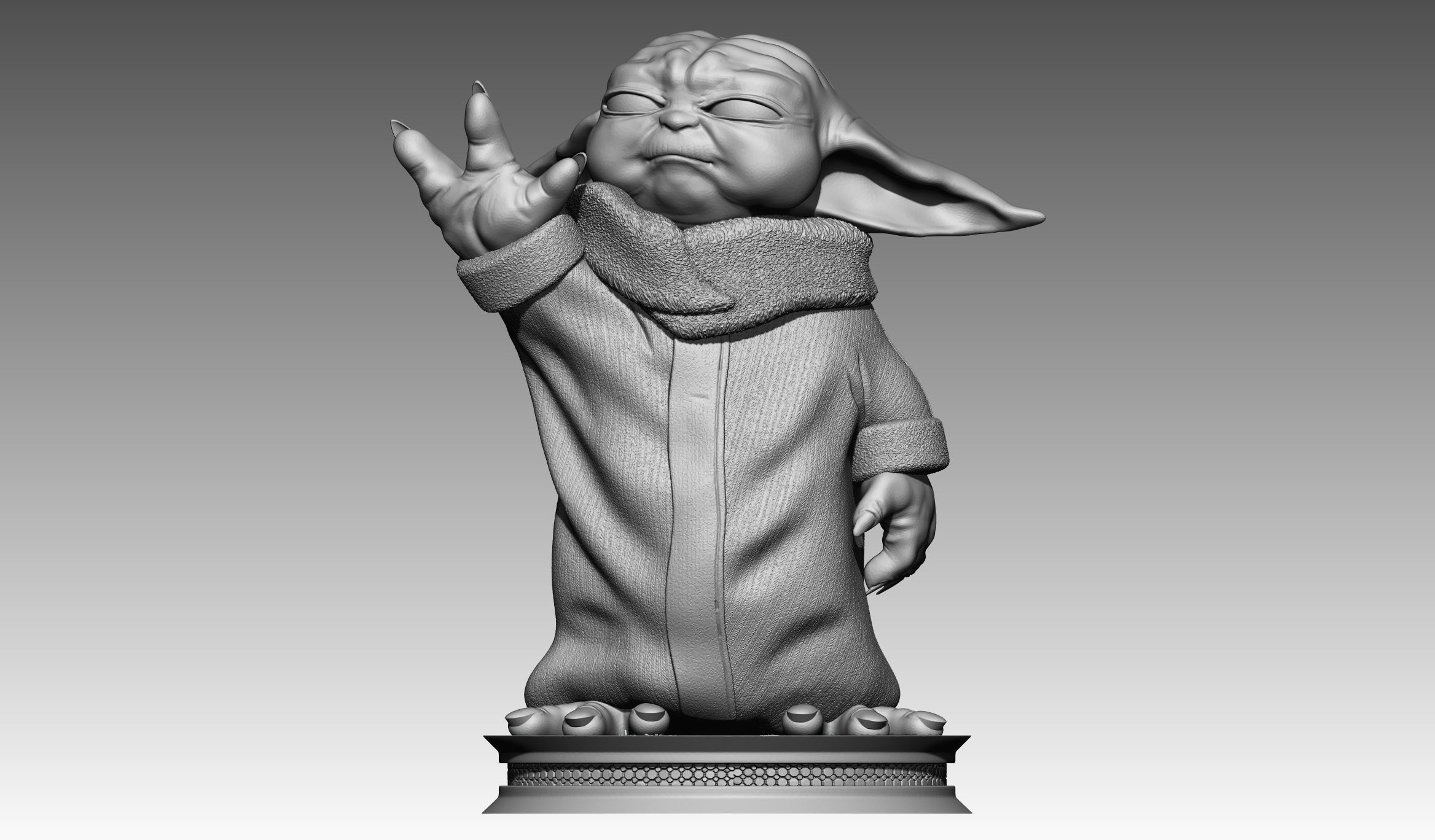 The Mandalorian - Grogu The Force 3D model 3D printable | CGTrader