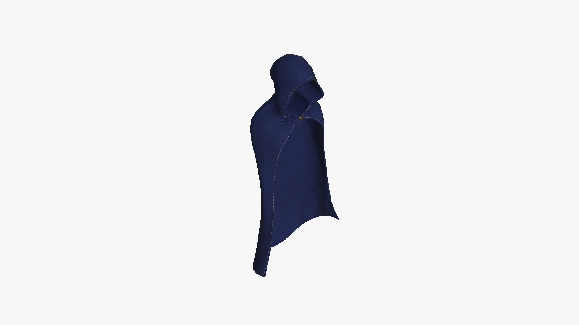 3D model Medieval Cloak A05 Full Blue - Fantasy Character Design VR ...