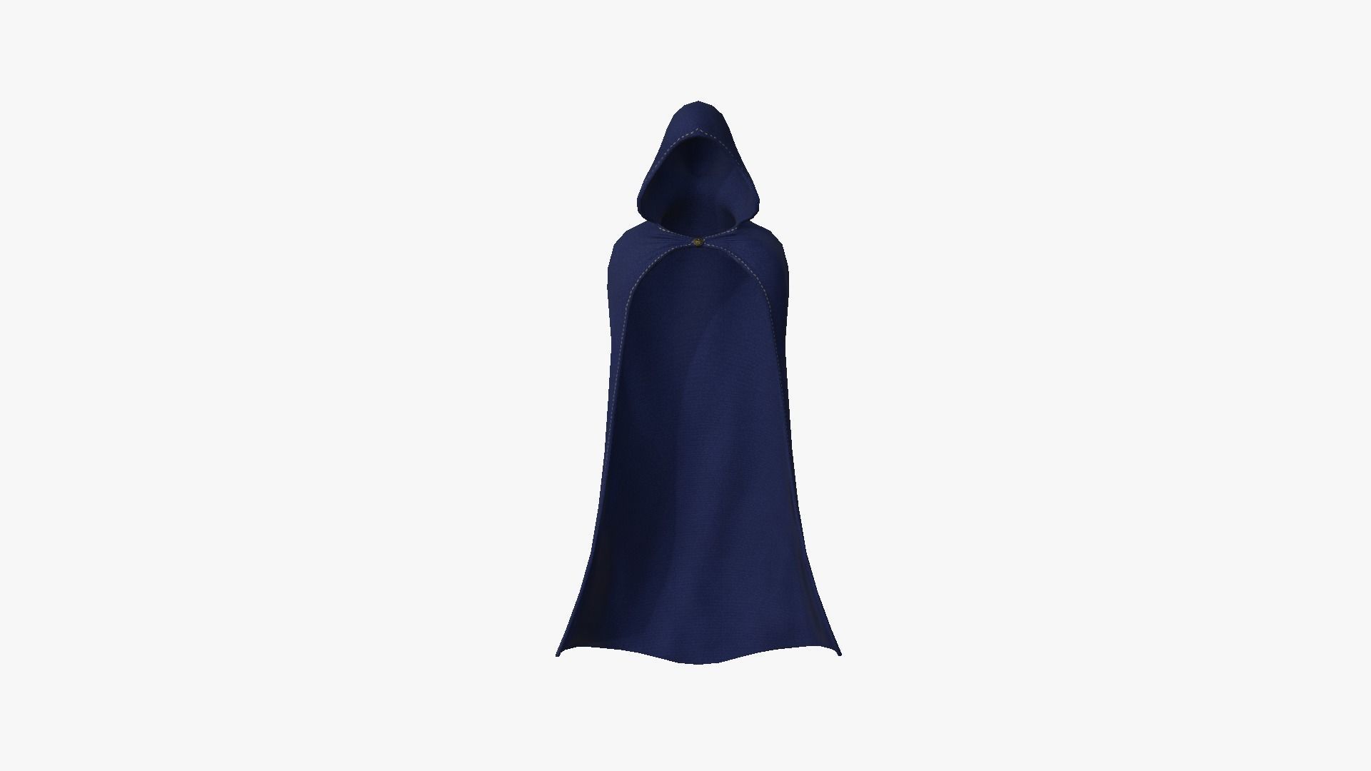3D model Medieval Cloak A05 Full Blue - Fantasy Character Design VR ...