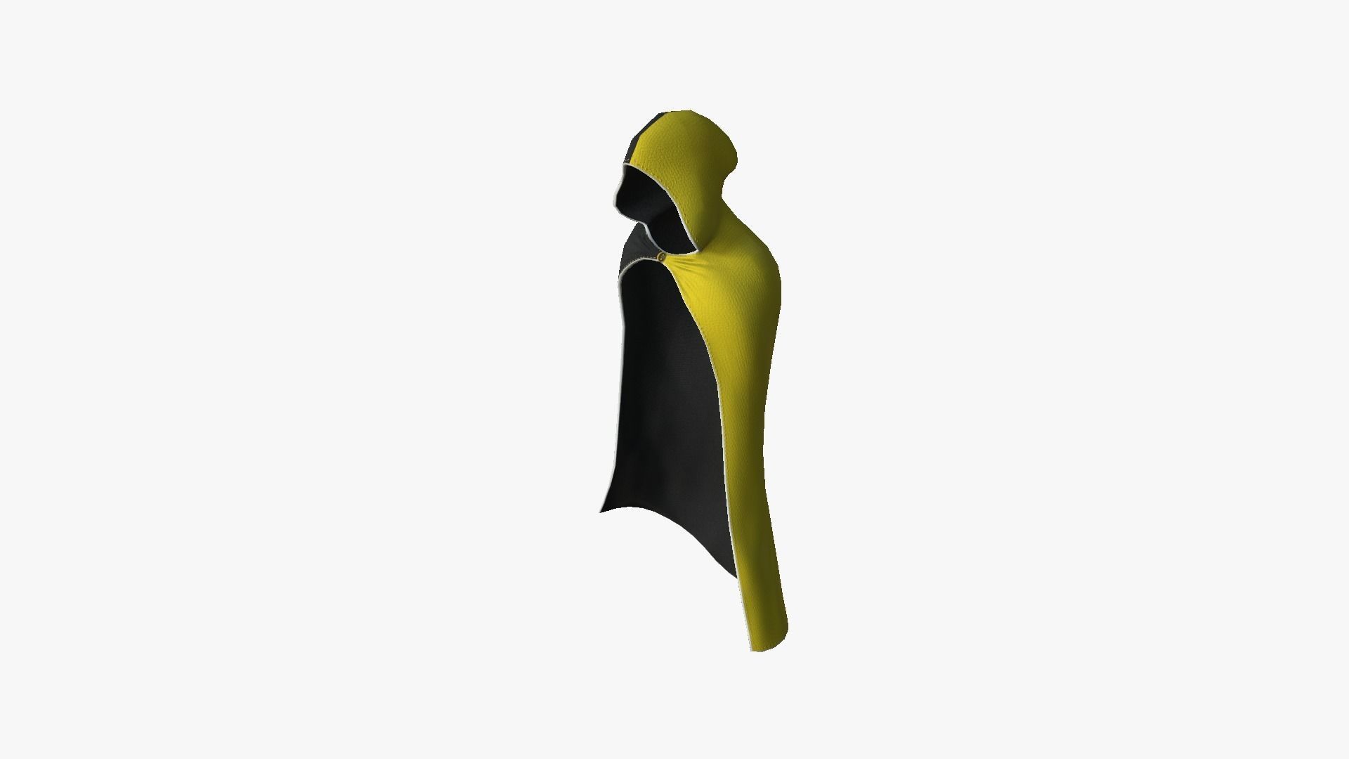 3D model Medieval Cloak A07 Yellow Black - Fantasy Character Design VR ...