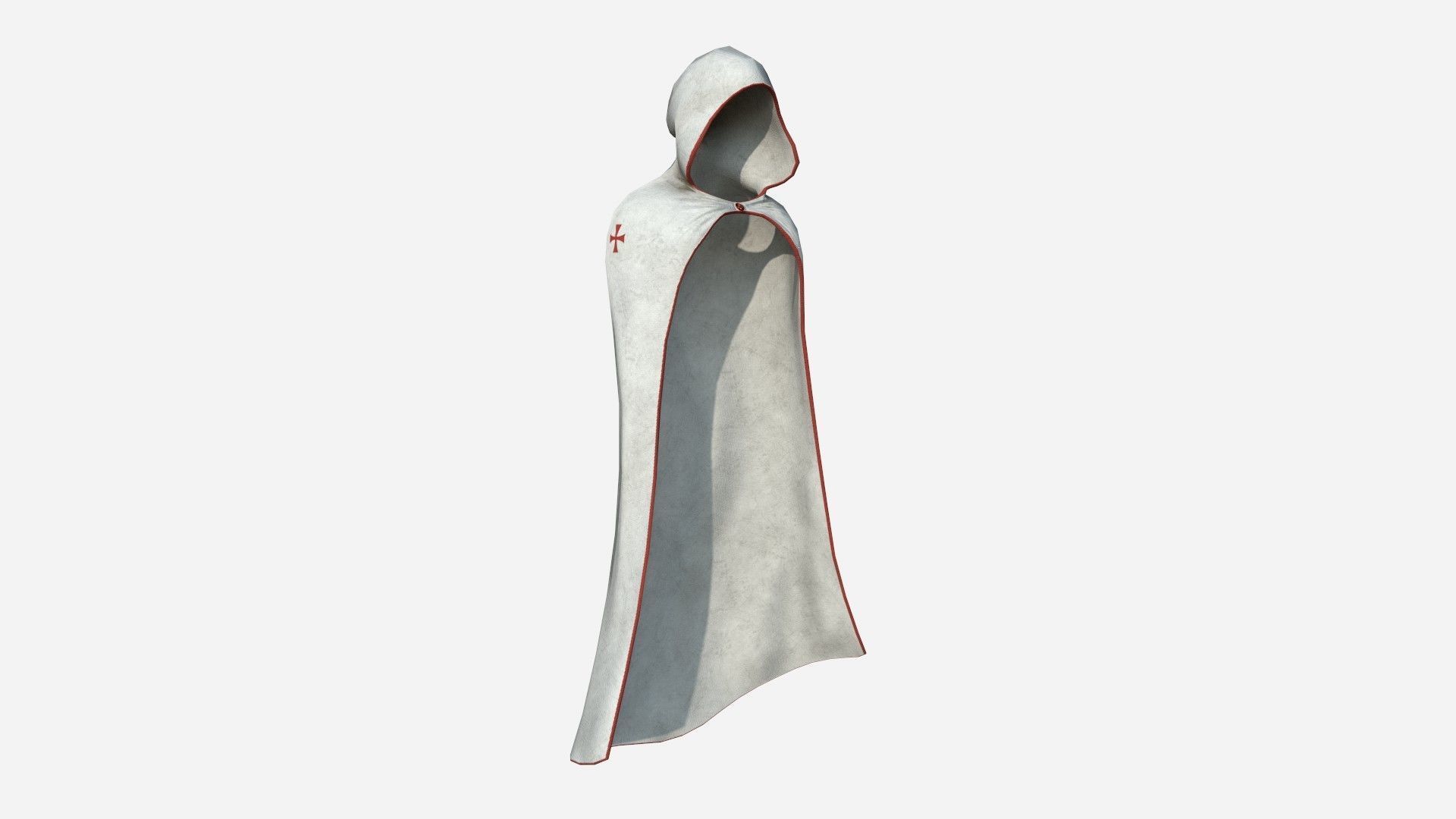 3D model Medieval Cloak A15 Crusader - Fantasy Character Design VR / AR ...