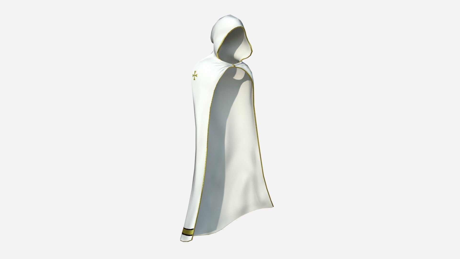 3D model Medieval Cloak A16 Holy - Fantasy Character Design VR / AR ...