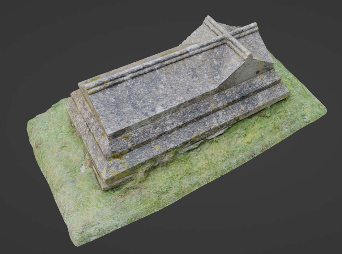 3D model Tomb Grave Stone Sarcophagus Cemetery Graveyard Asset Photo ...