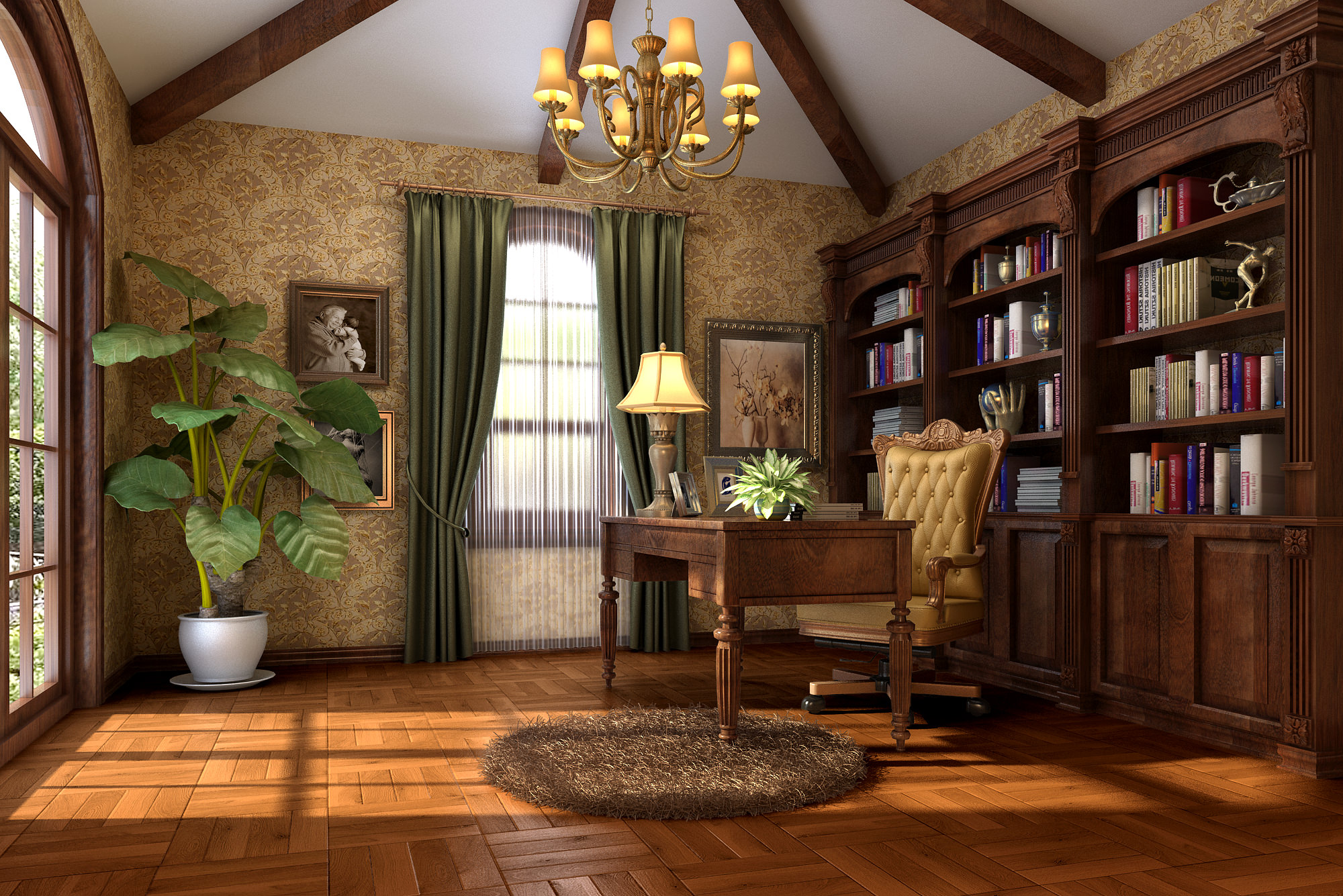 Collection Modern Bookroom Collection 2 3D Model .max - CGTrader.com