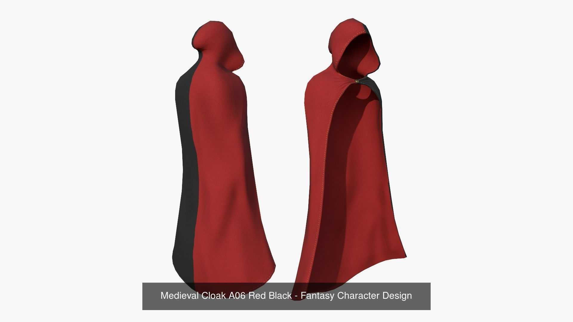 10 Medieval Cloak A Basic Collection - Fantasy Character Design VR / AR / low-poly | CGTrader