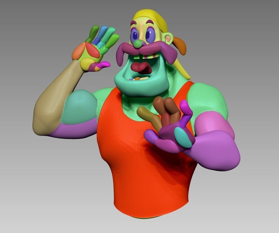 Stylized Character Hulk Hogan 3D model | CGTrader