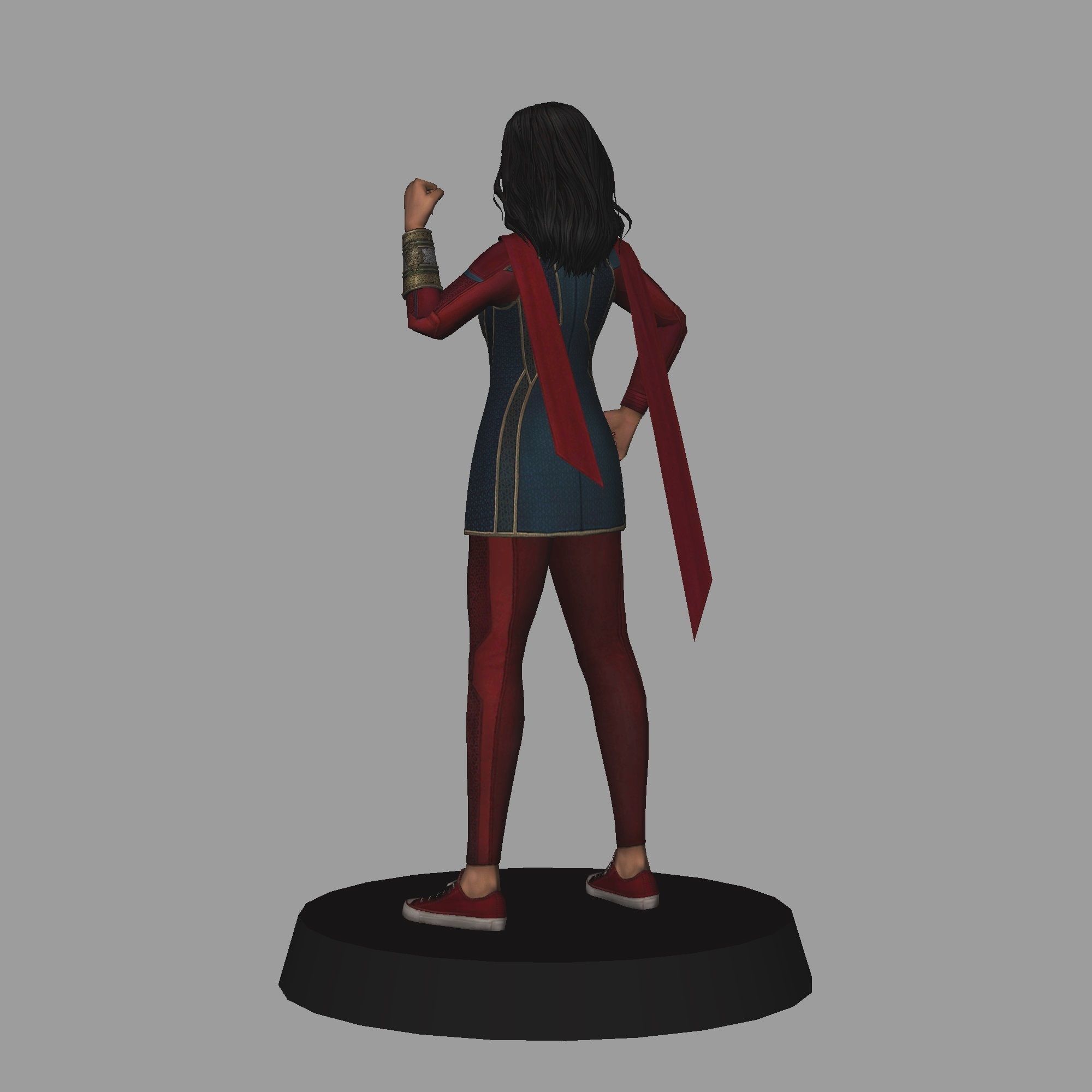 Khamala Ms Marvel LOW POLY 3D print model 3D model 3D printable | CGTrader