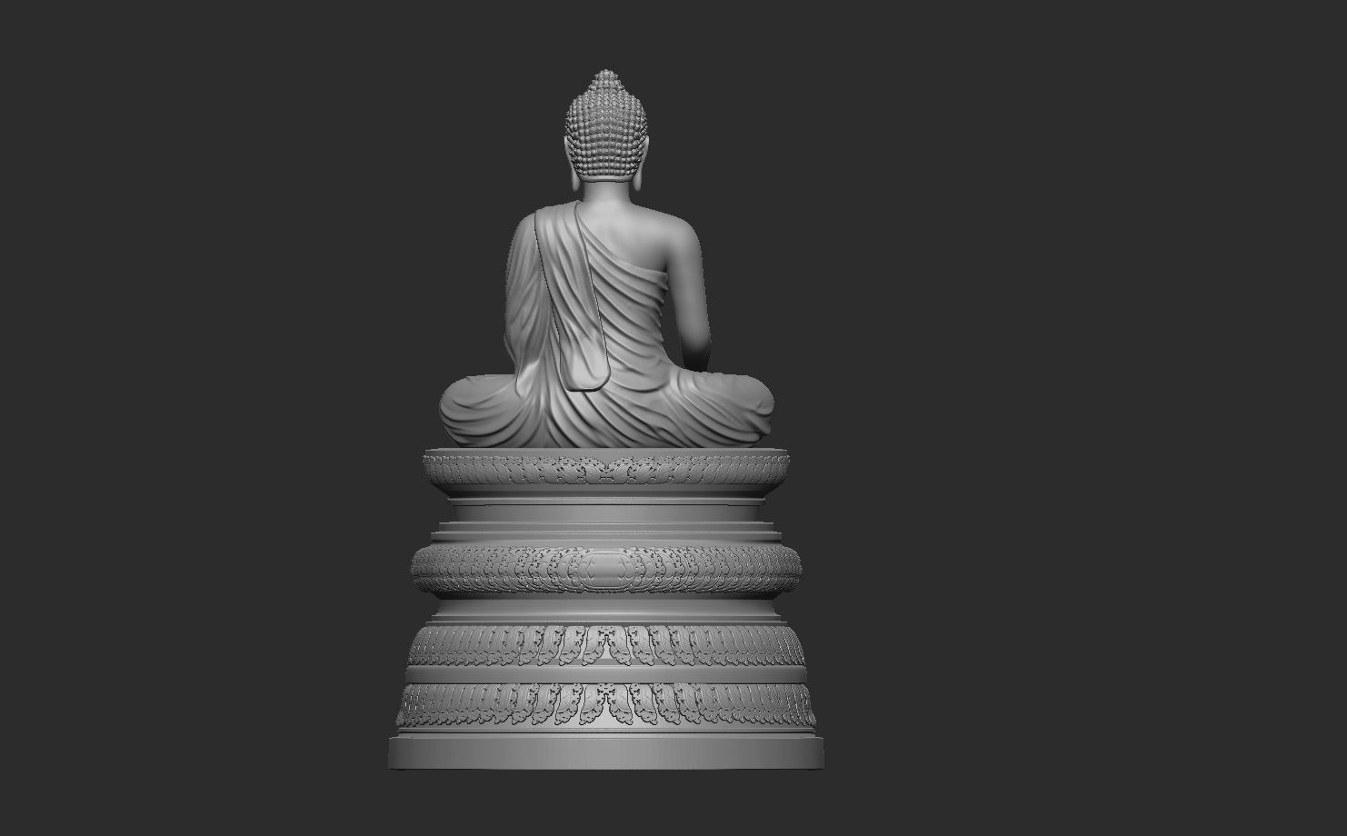 buddha sitting in chair 3D model 3D printable | CGTrader