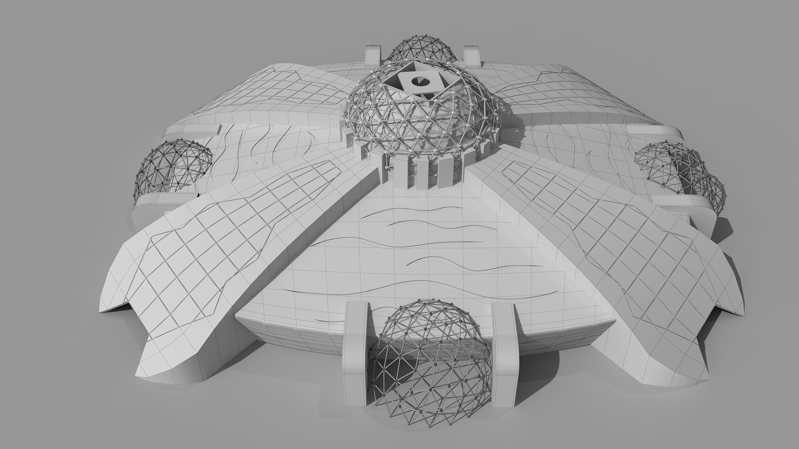 0097 - Organic Building 3D model | CGTrader