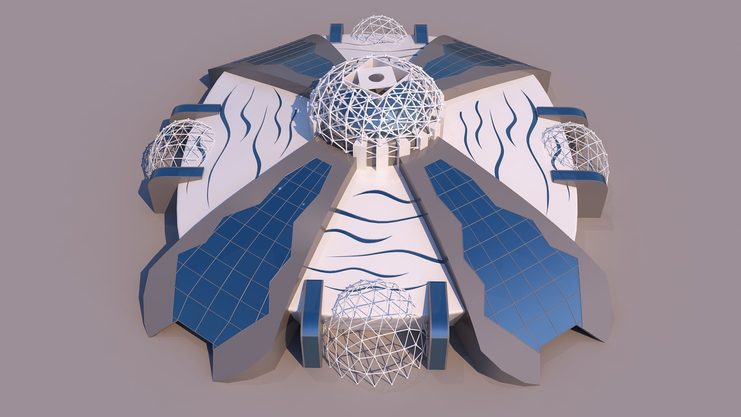 0097 - Organic Building 3D model | CGTrader