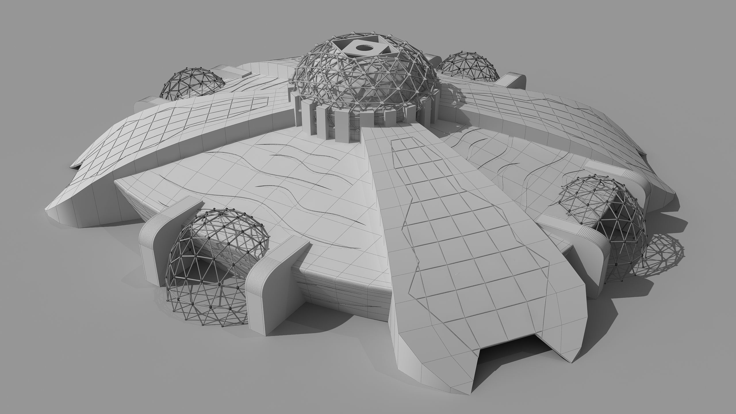 0097 - Organic Building 3D model | CGTrader