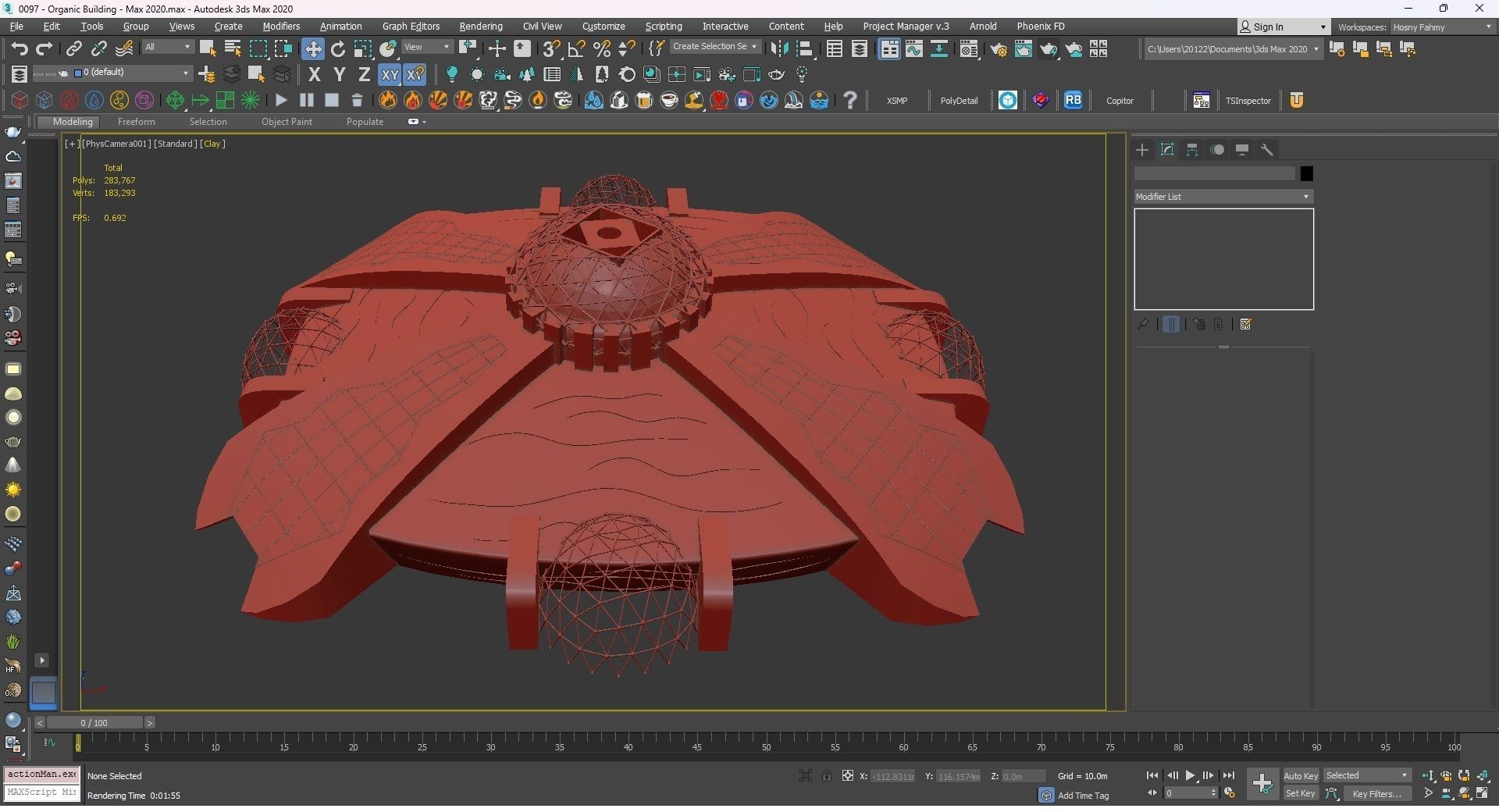 0097 - Organic Building 3D model | CGTrader