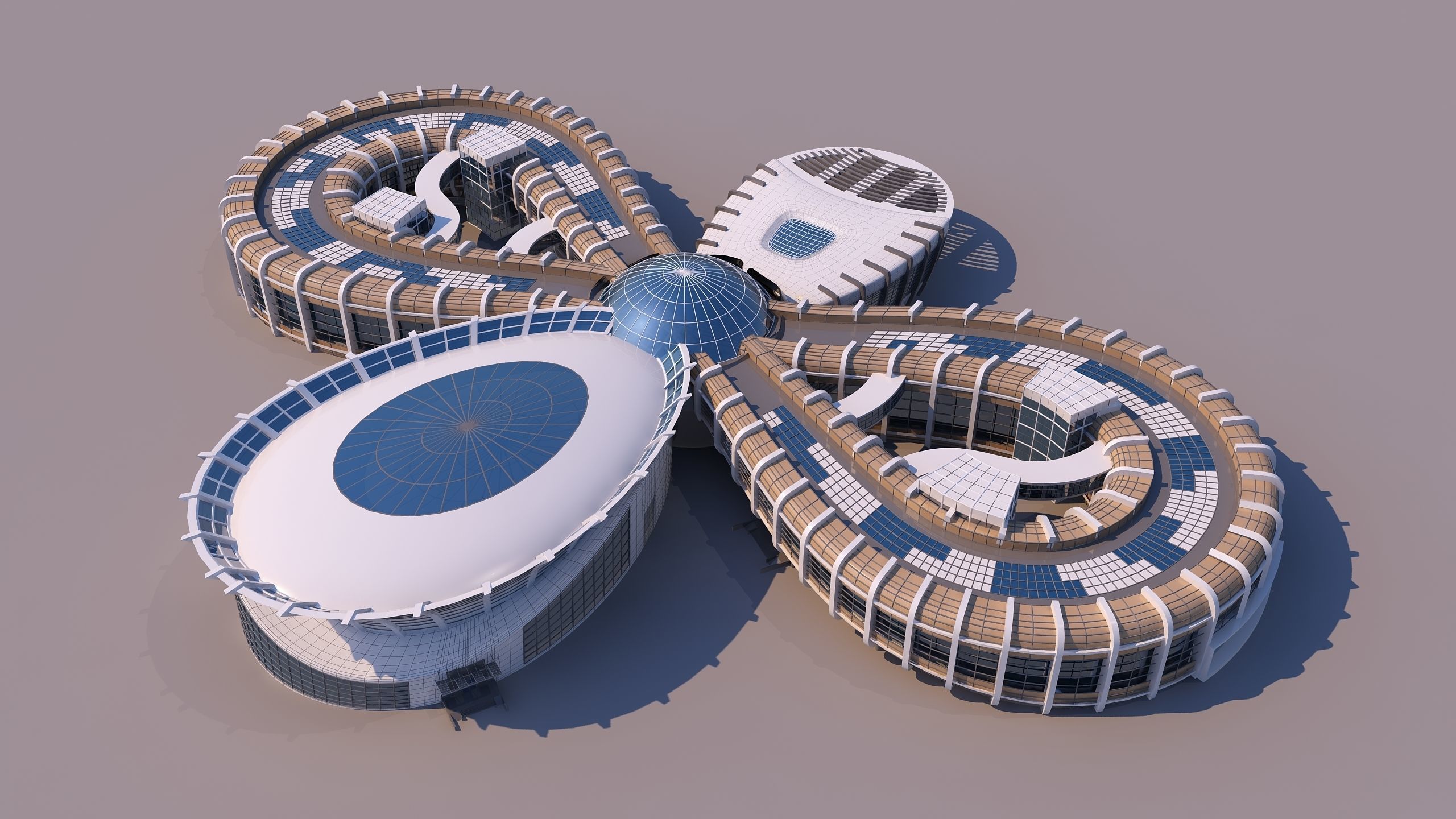 0099 - Organic Building 3D model | CGTrader