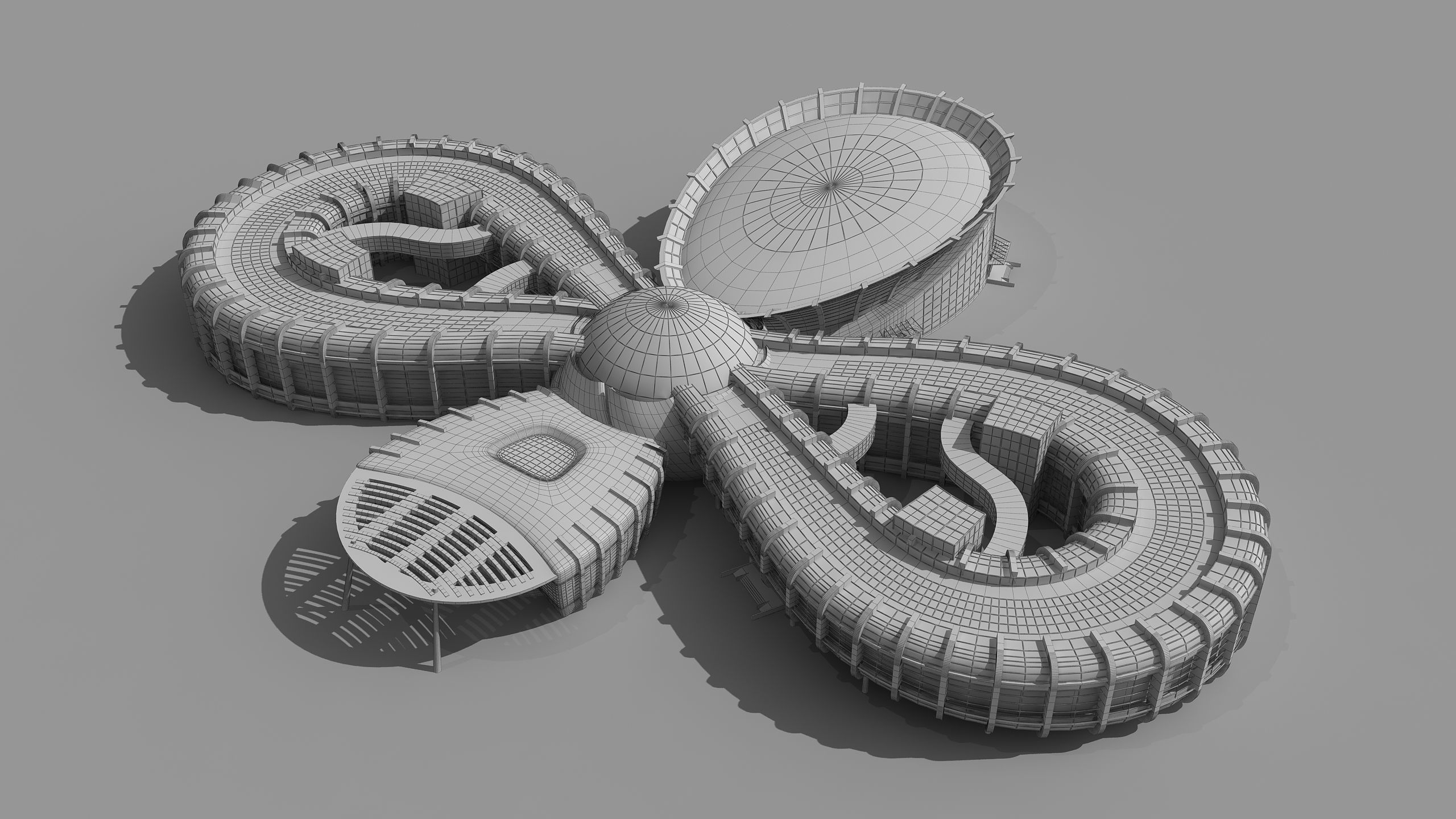 0099 - Organic Building 3D model | CGTrader