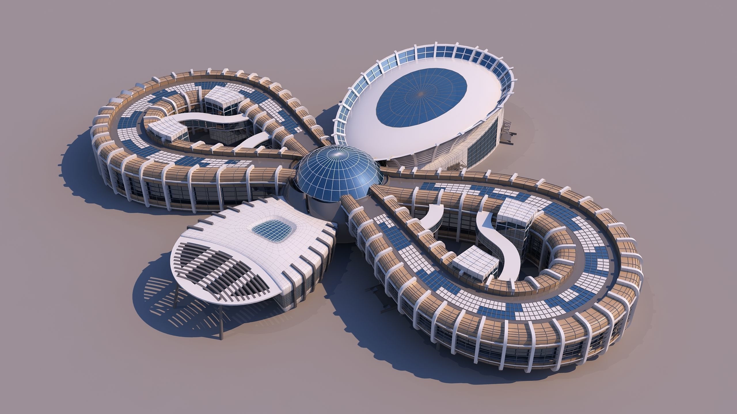 0099 - Organic Building 3D model | CGTrader