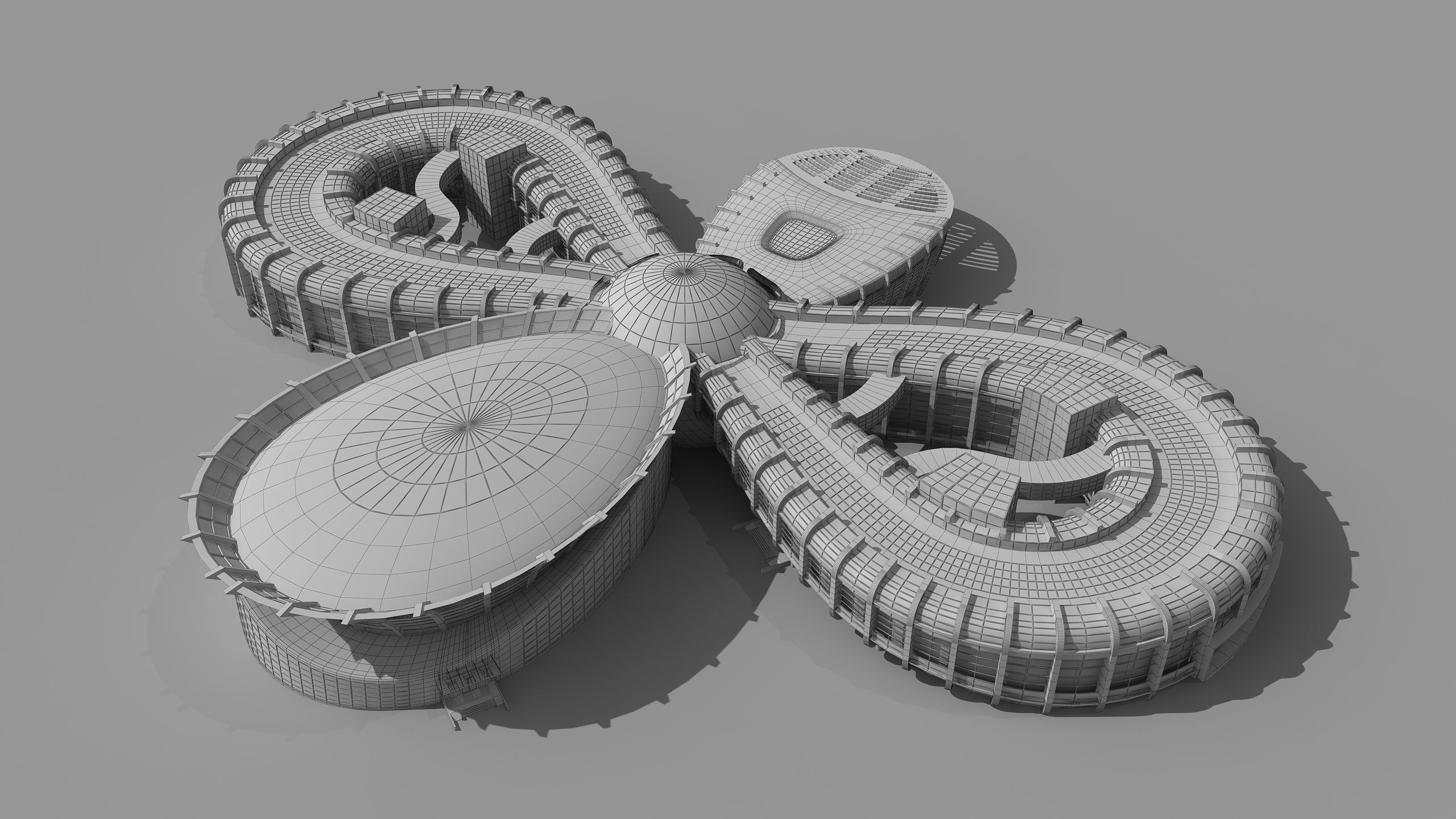 0099 - Organic Building 3D model | CGTrader