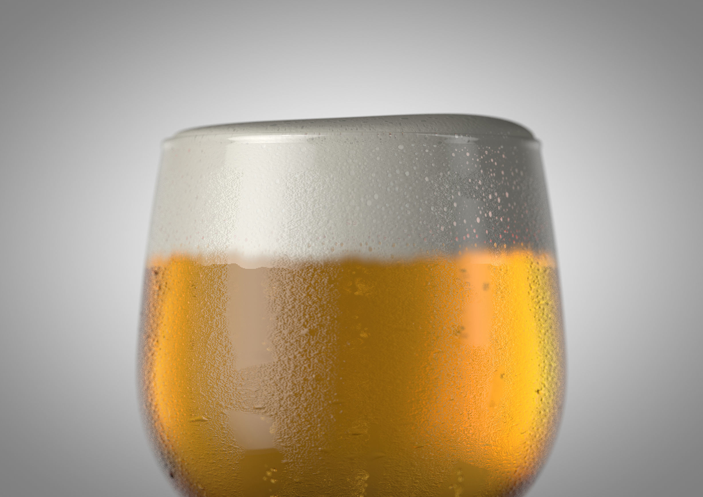 Beer Pint Shapes With Beer 3D model | CGTrader