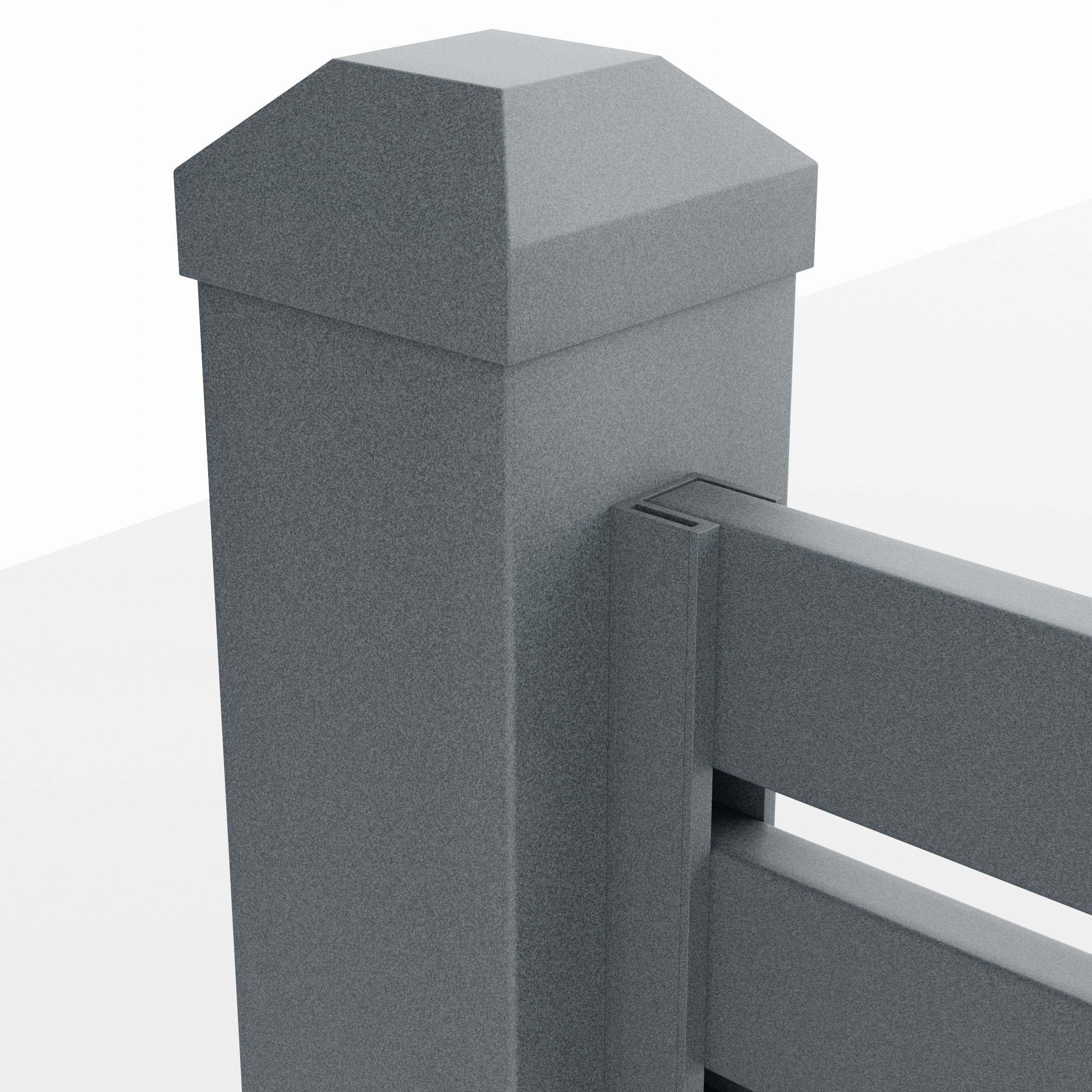 Aluminum Driveway Gate - Model 2 - 8cm 3D model | CGTrader