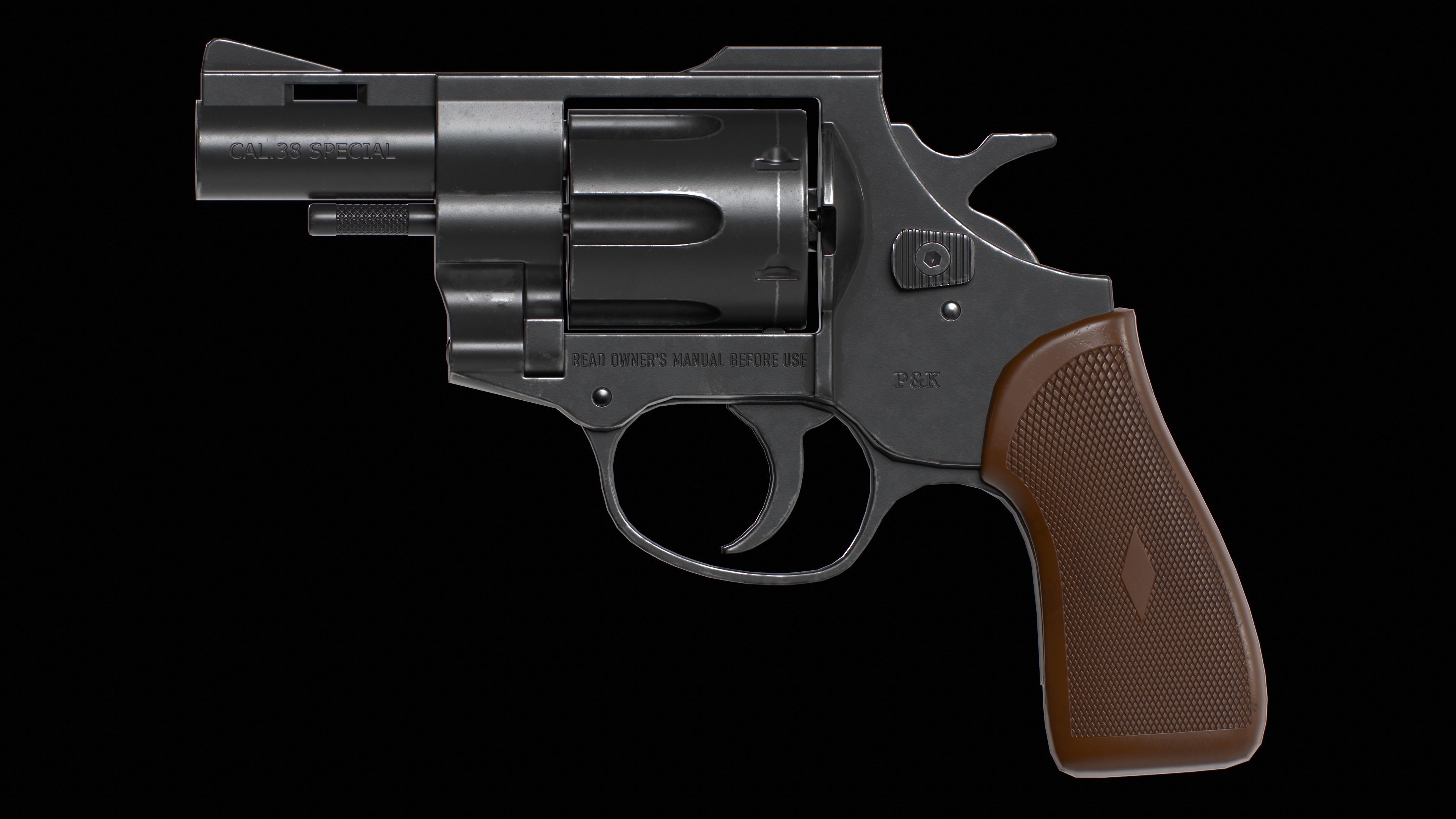 3D model Old 38Special Revolver VR / AR / low-poly | CGTrader