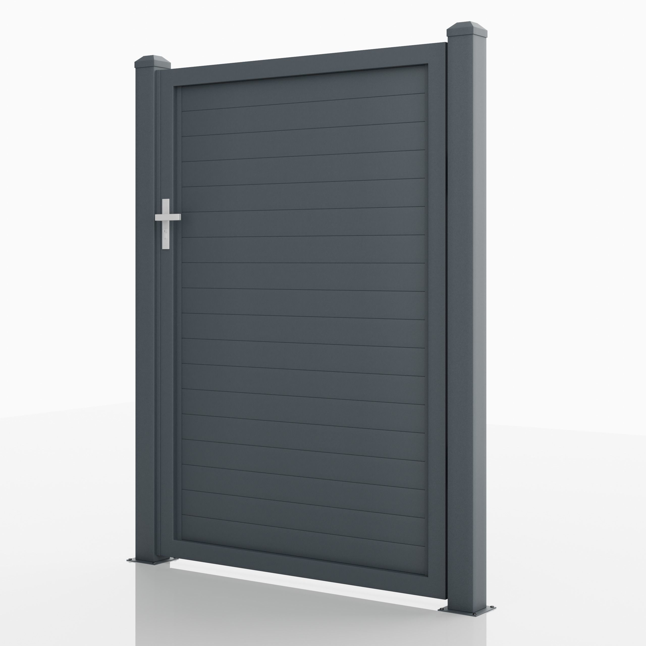 Aluminum Walkway Gate - Model 2 - 10cm Wall - 3D model | CGTrader