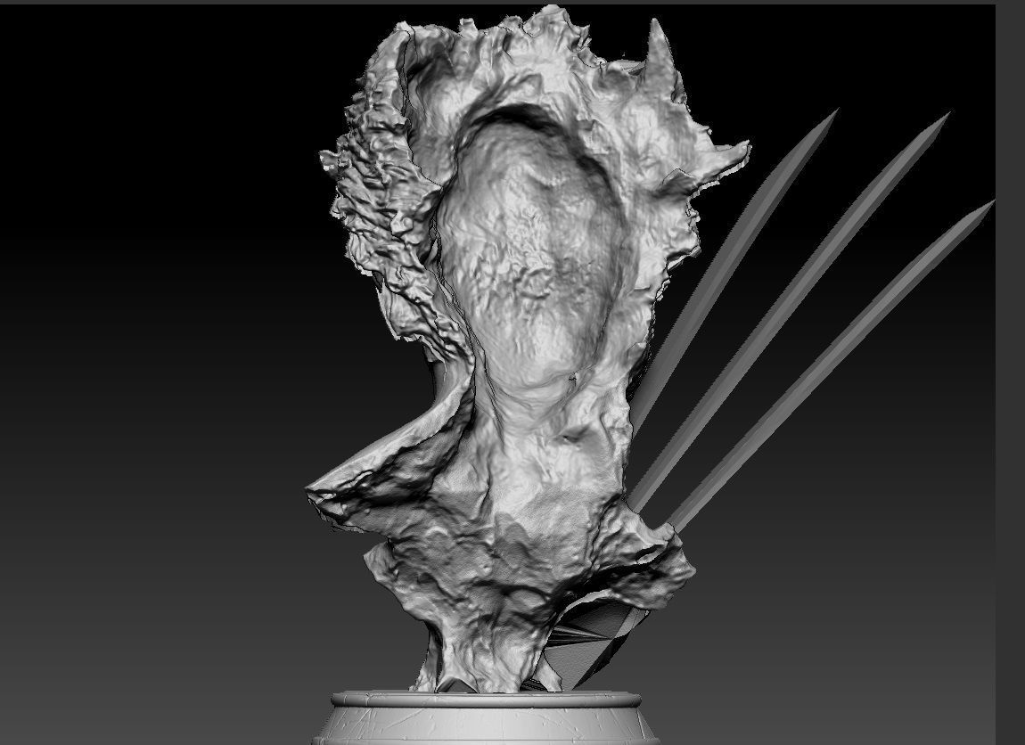 Wolverine Logan bust 3D model | CGTrader
