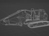 Excavator Caterpillar 320cLU 3D model animated rigged | CGTrader