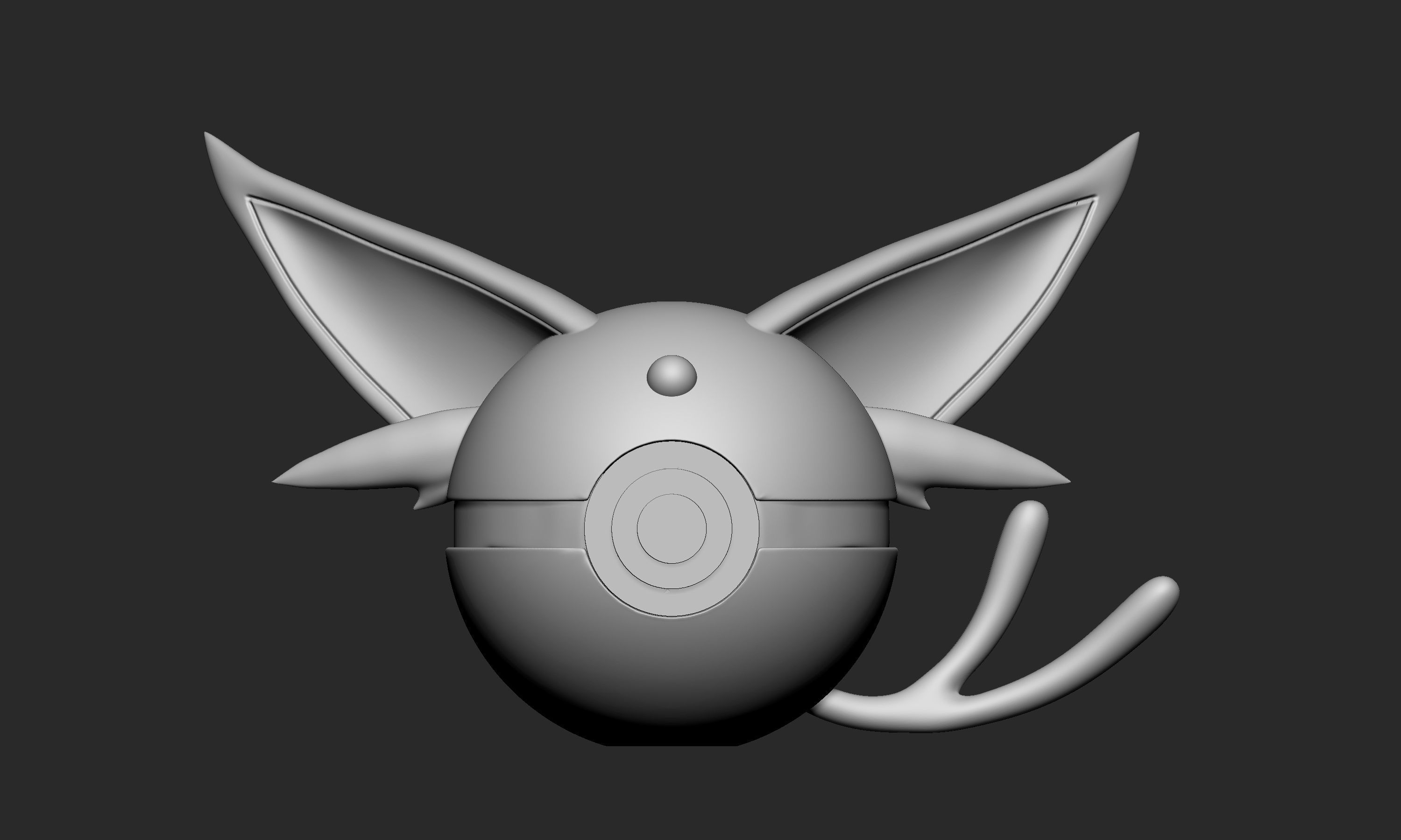 Pokemon Espeon Pokeball 3d Model 3d Printable Cgtrader