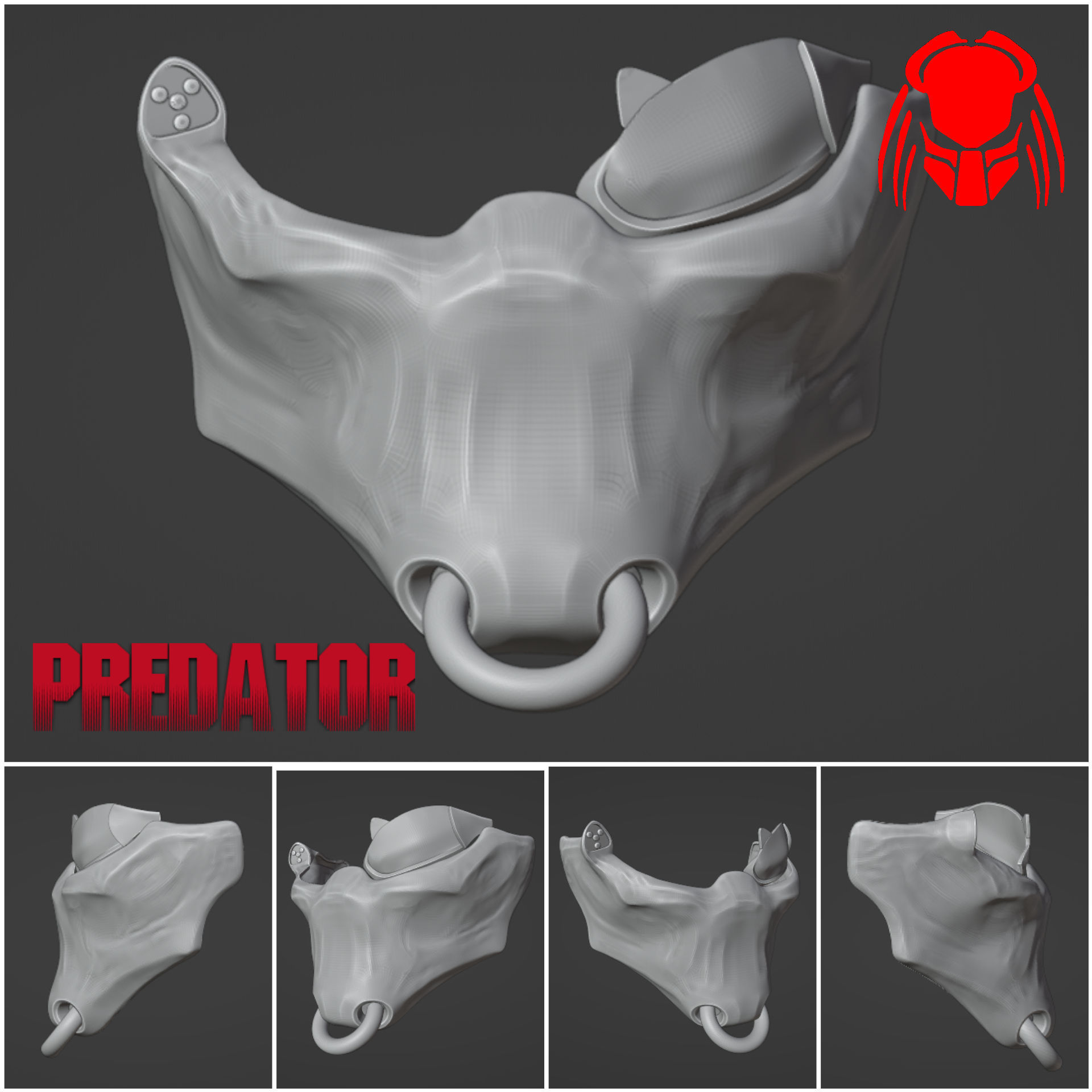 Predator Pirate mask 3D model 3D printable | CGTrader