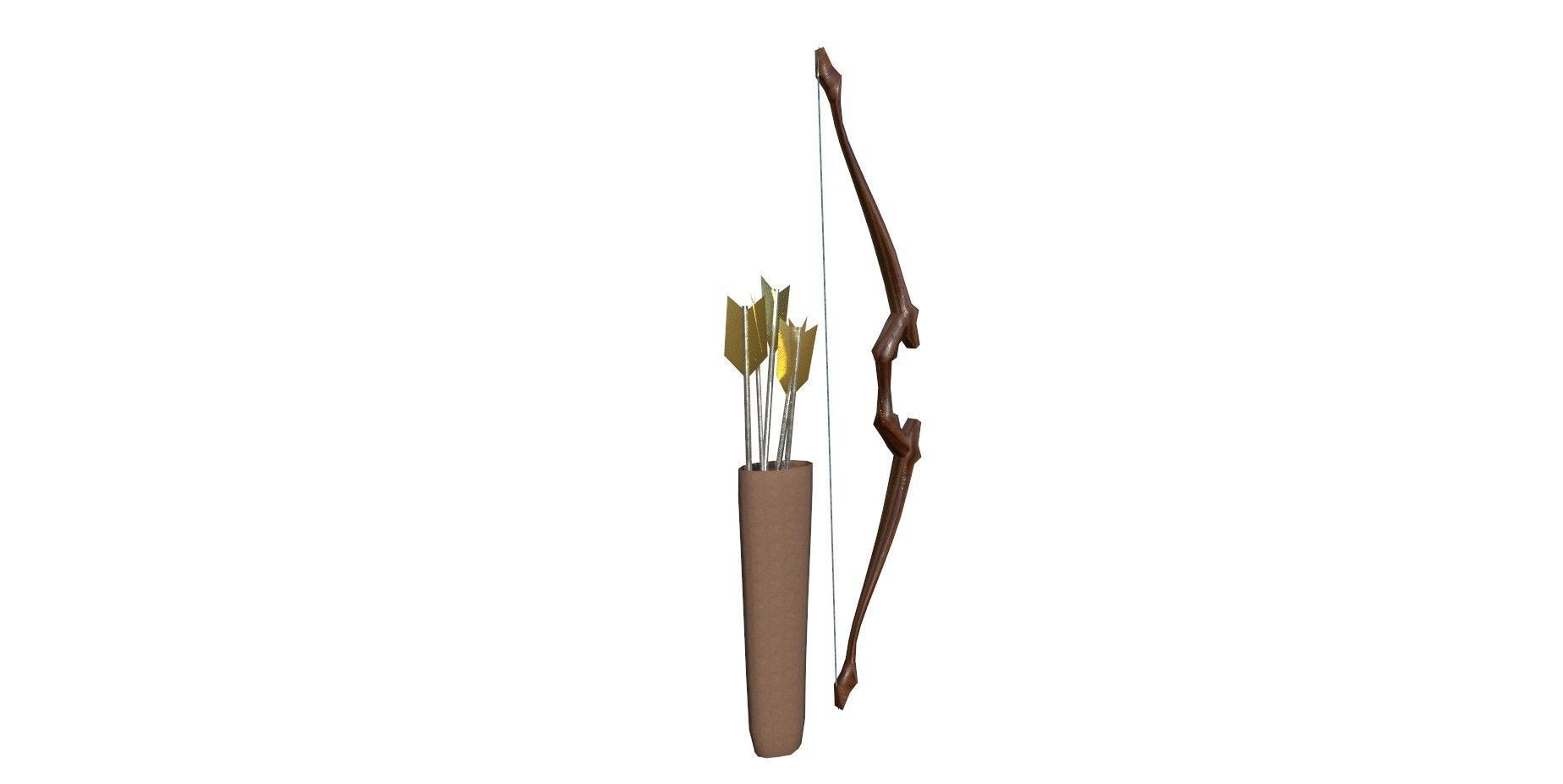 Bow and Arrow 3d model 3D model | CGTrader