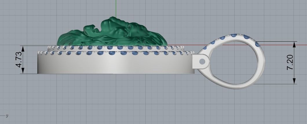 Pendant lion Model 3069 3D model 3D printable | CGTrader