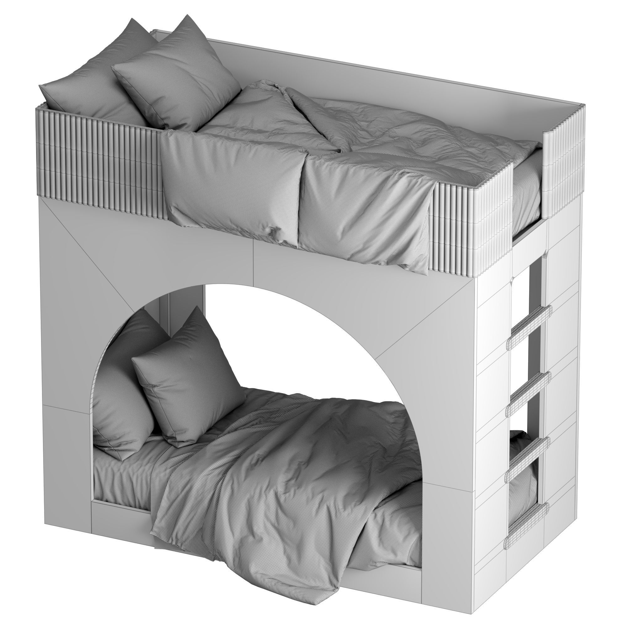 Sarah Sherman Samuel Arches Bunk Bed 3D model | CGTrader