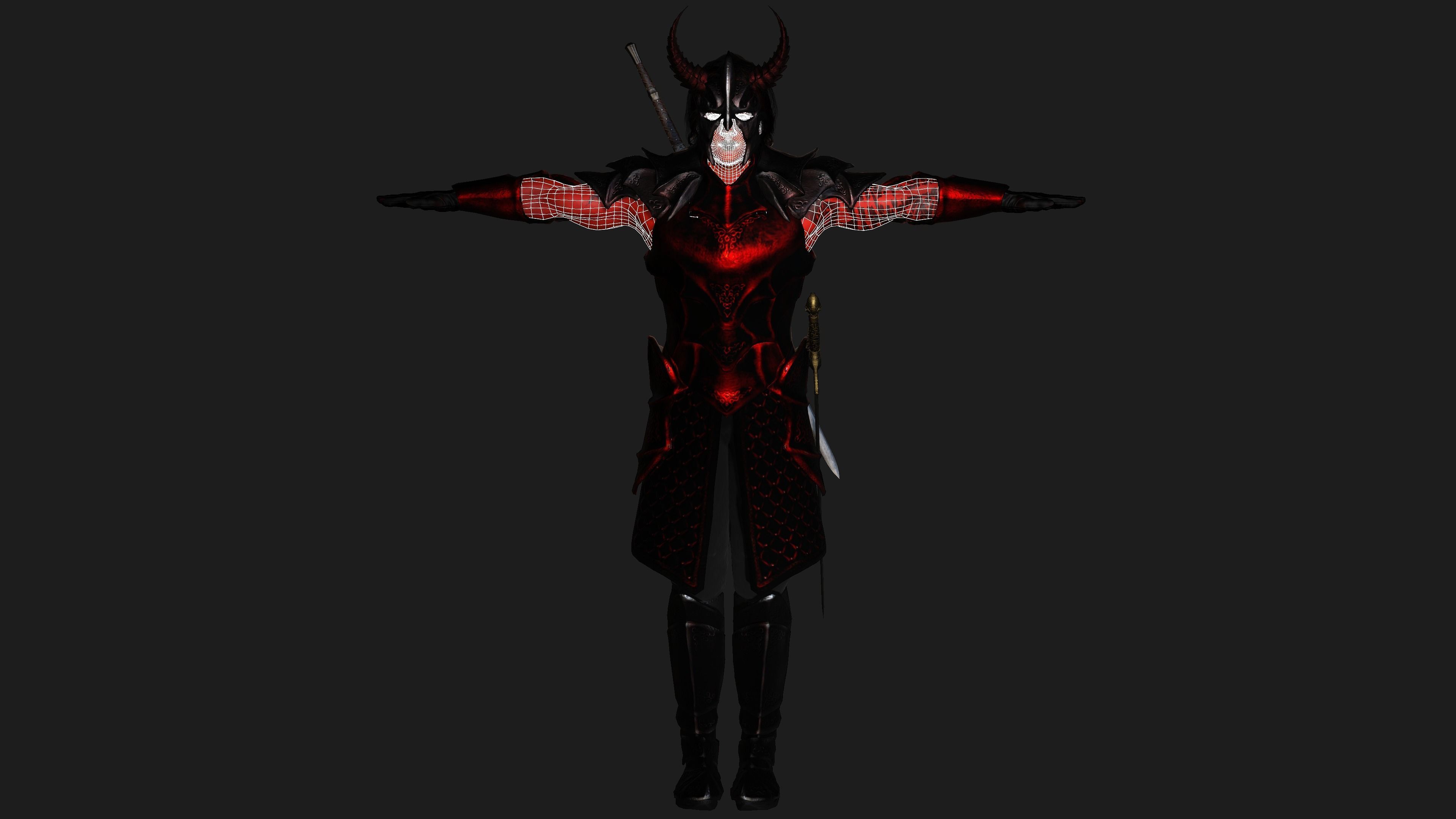 3D model AAA 3D FANTASY MALE CHARACTER - THE DEVIL WARRIOR 01 VR / AR ...