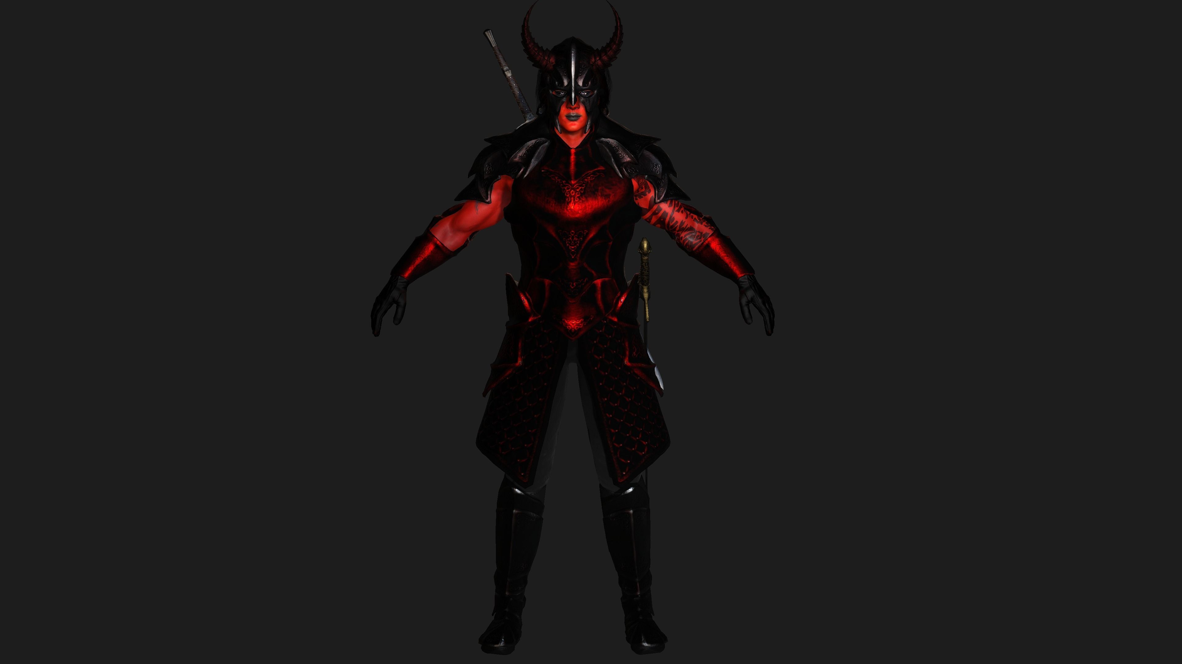 3D model AAA 3D FANTASY MALE CHARACTER - THE DEVIL WARRIOR 01 VR / AR ...