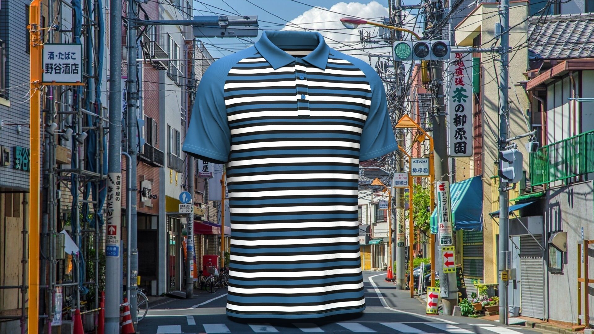 Premium Quality Raglan Sleeve Slim Fit Polo Design 3D model | CGTrader