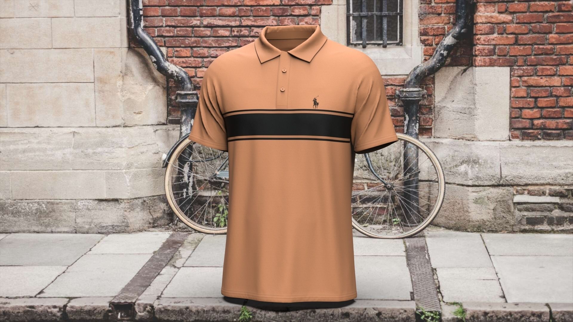 Premium Quality Raglan Sleeve Slim Fit Polo Design 3D model | CGTrader