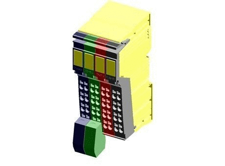 INLINE MODULAR INTERBUS INTERFACE MODULE free 3D model | CGTrader