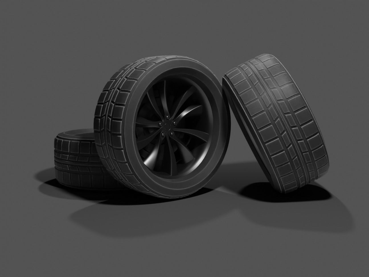 Car Tyres 01 3D model | CGTrader