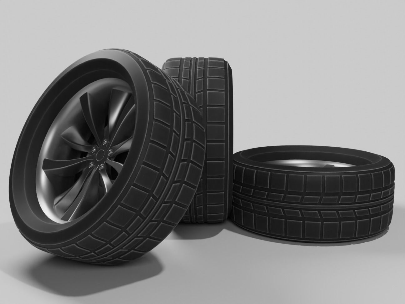 Car Tyres 01 3D model | CGTrader