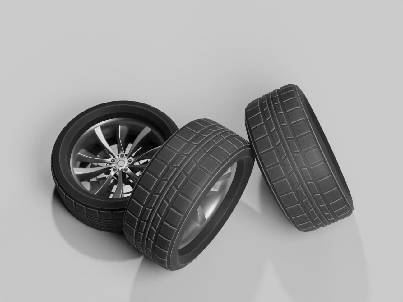 Car Tyres 01 3D model | CGTrader