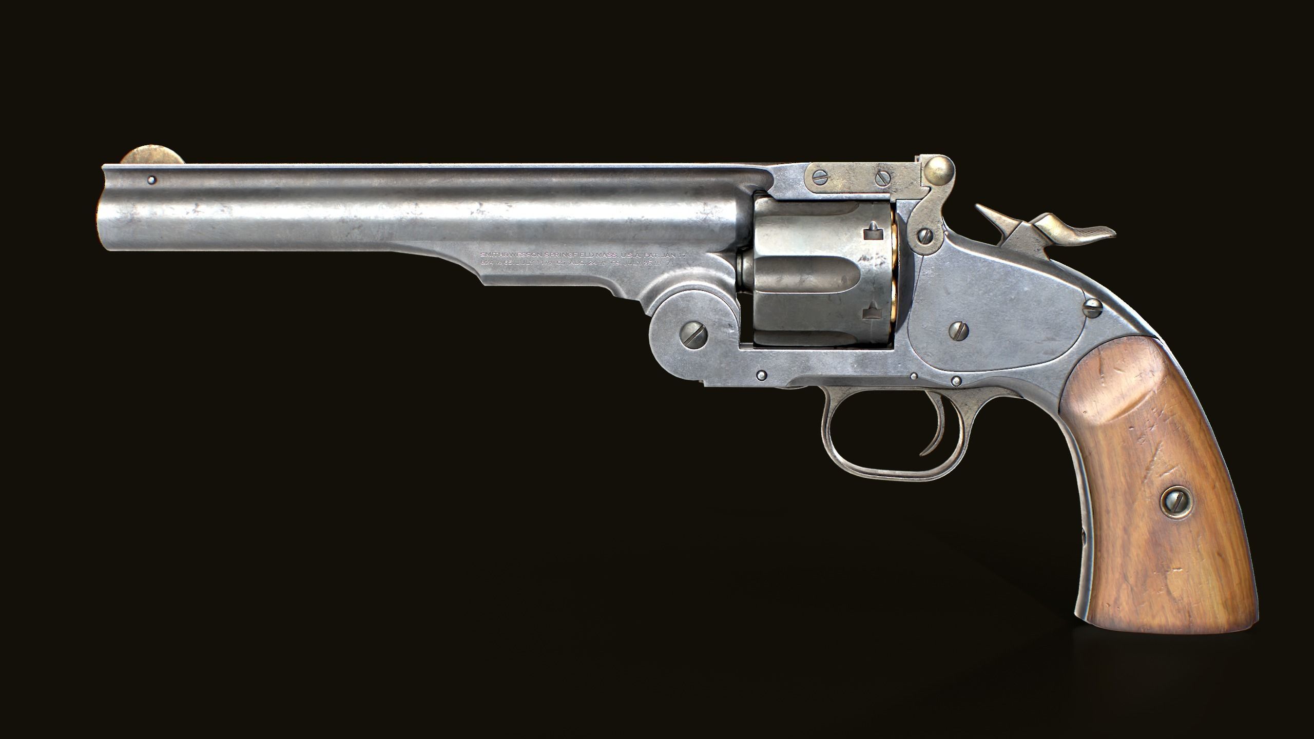 3D model Schofield revolver VR / AR / low-poly | CGTrader
