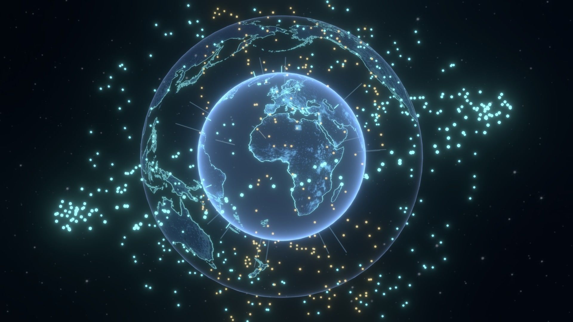 3D model Animated Hologram Planet Earth No 6 Sci-Fi 3D Model 4k ...