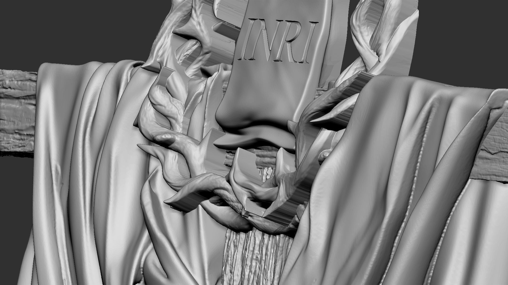 Cross 05 bas-relief 3D model 3D printable | CGTrader