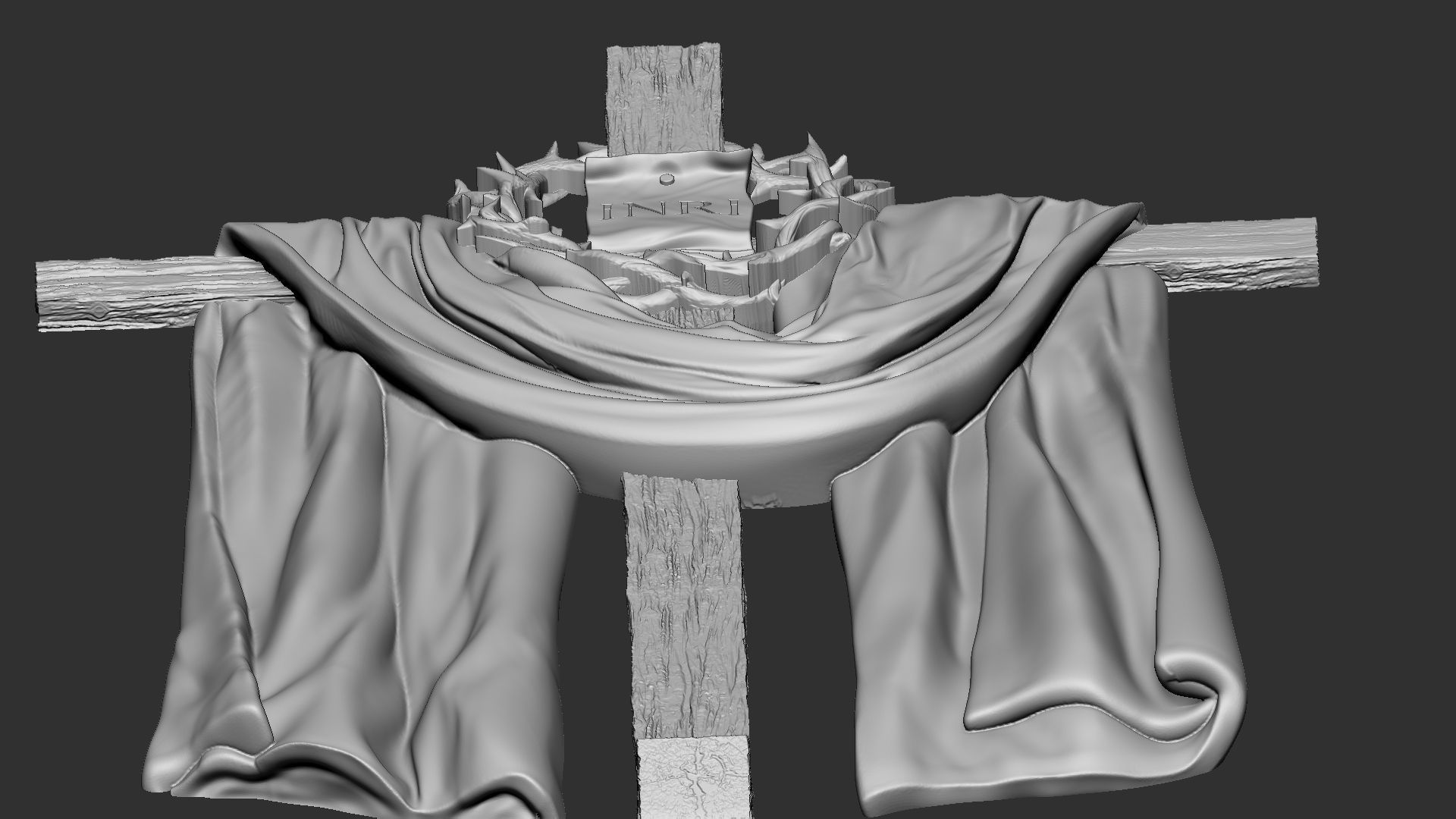 Cross 05 bas-relief 3D model 3D printable | CGTrader