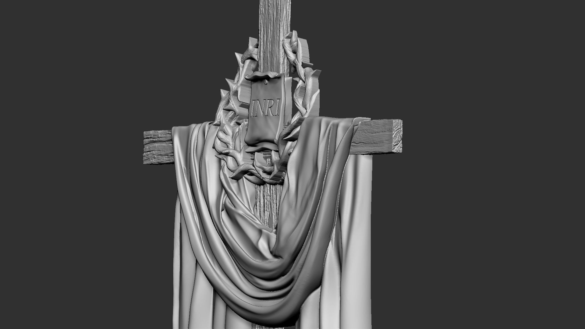 Cross 05 bas-relief 3D model 3D printable | CGTrader