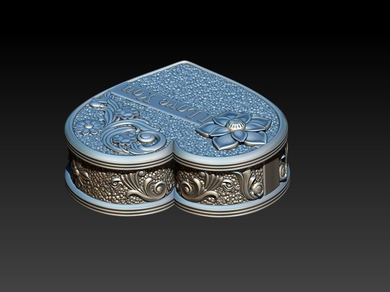 Heart Box Gift 3D model 3D printable | CGTrader