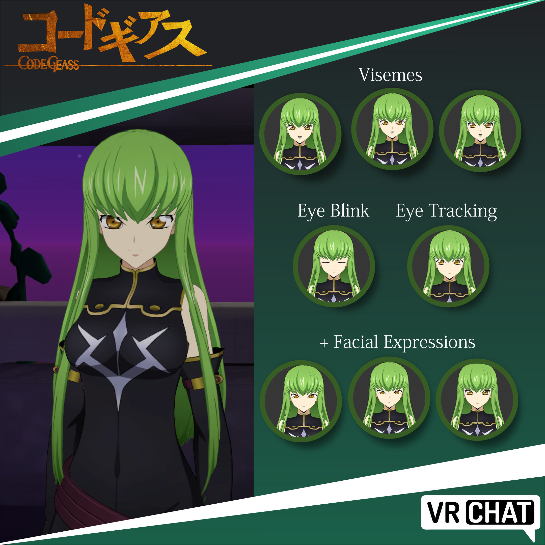 3D model VRChat Avatar - CC - CODE GEASS VR / AR / low-poly | CGTrader